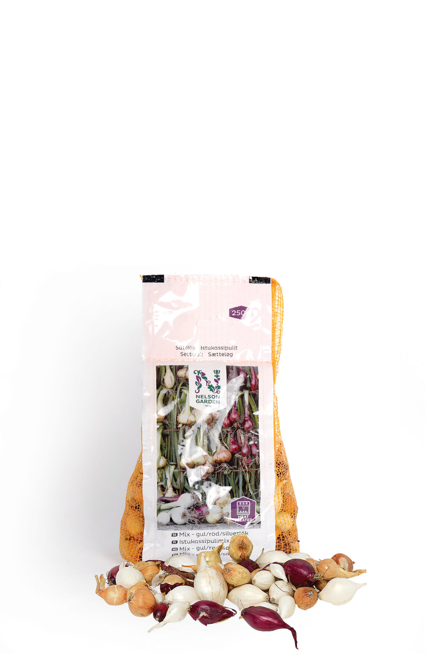 Sättlök mix: gul lök, rödlök, silverlök - Lättodlad sättlök